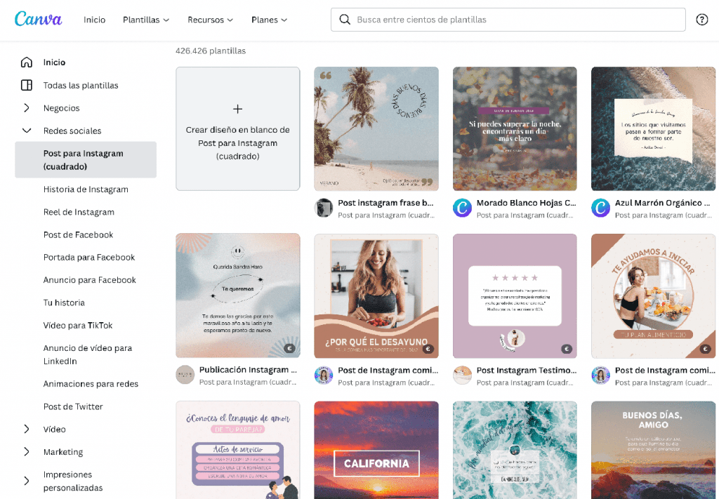 5 Ventajas de crear contenido para Instagram con Canva